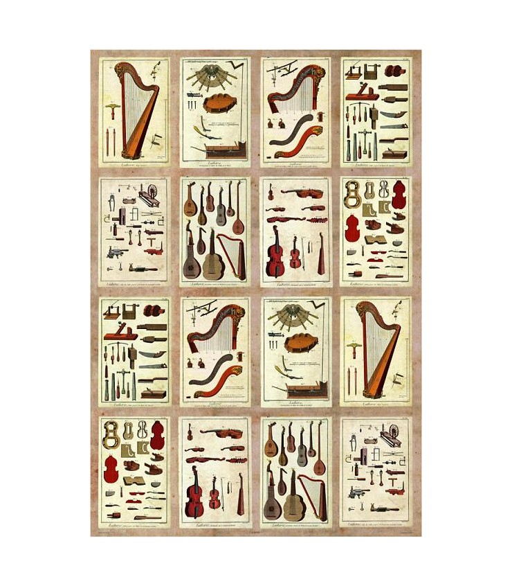 Musical Instruments & Tools Wrapping Paper